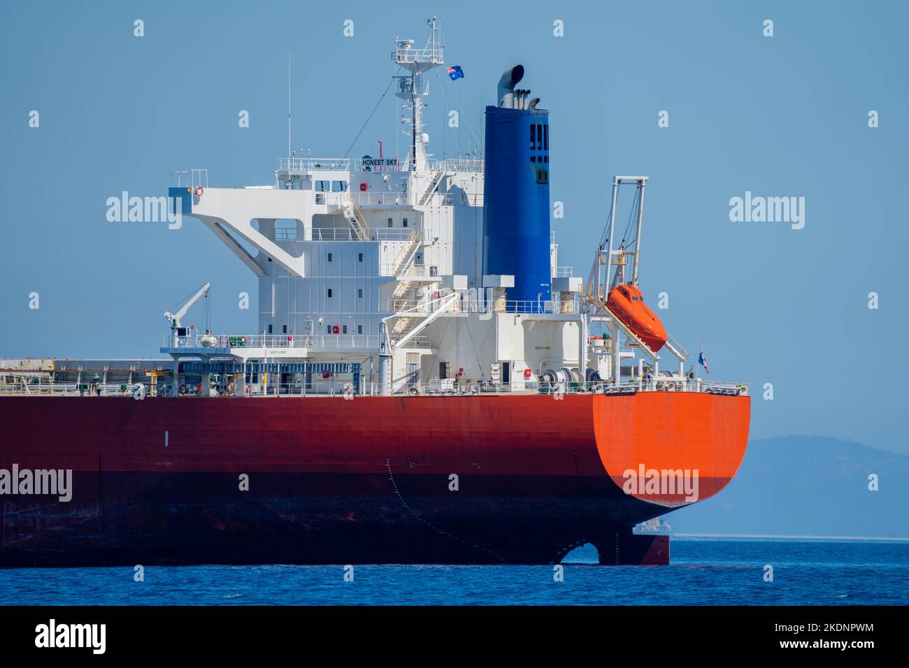 shipping tanker transporting oil and fuel across the ocean in australia ...