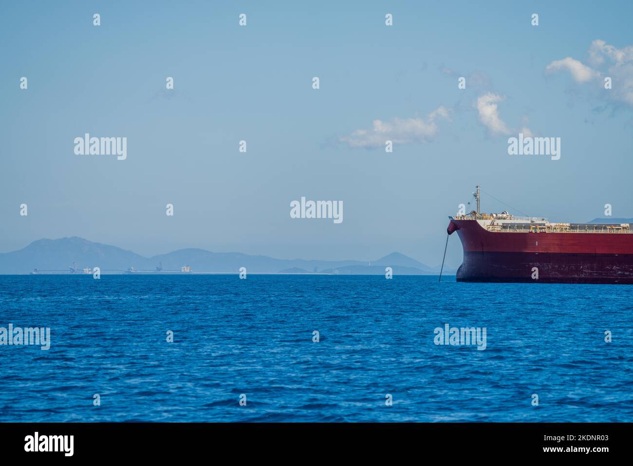 shipping tanker transporting oil and fuel across the ocean in australia ...