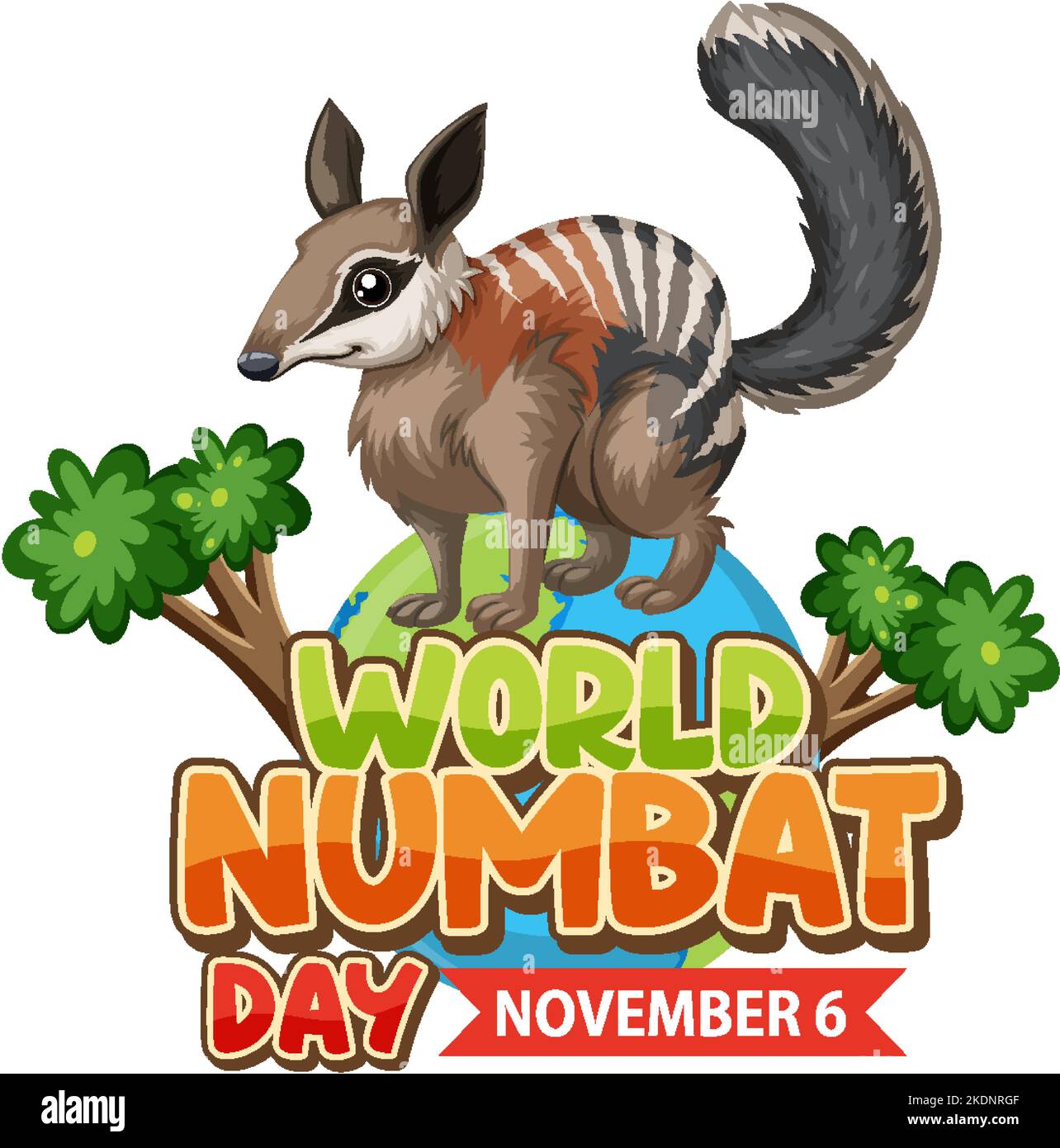 World Numbat Day Banner Logo illustration Stock Vector Image & Art - Alamy