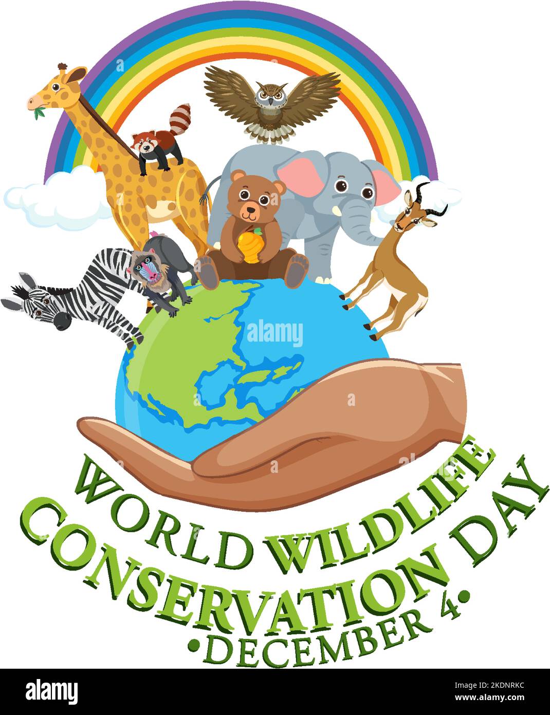 World Wildlife Conservation Day Poster Template illustration Stock ...