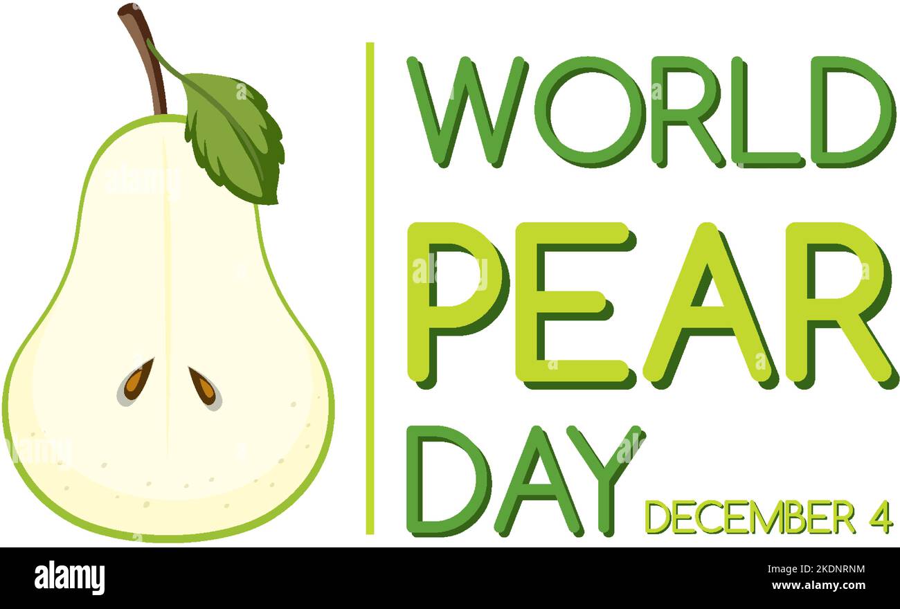 World Pear Day Poster Design illustration Stock Vector Image & Art - Alamy