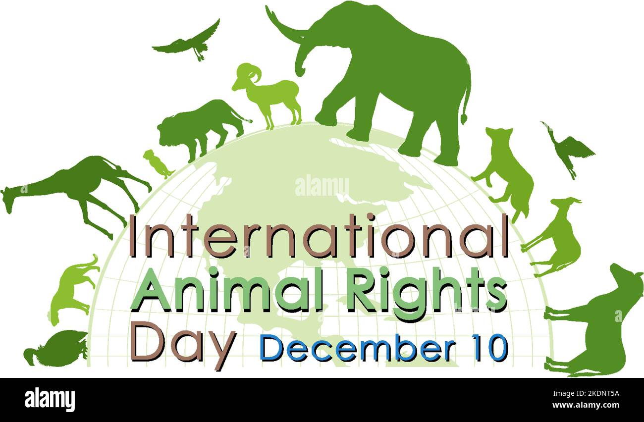 International Animal Rights Day banner design illustration Stock Vector ...