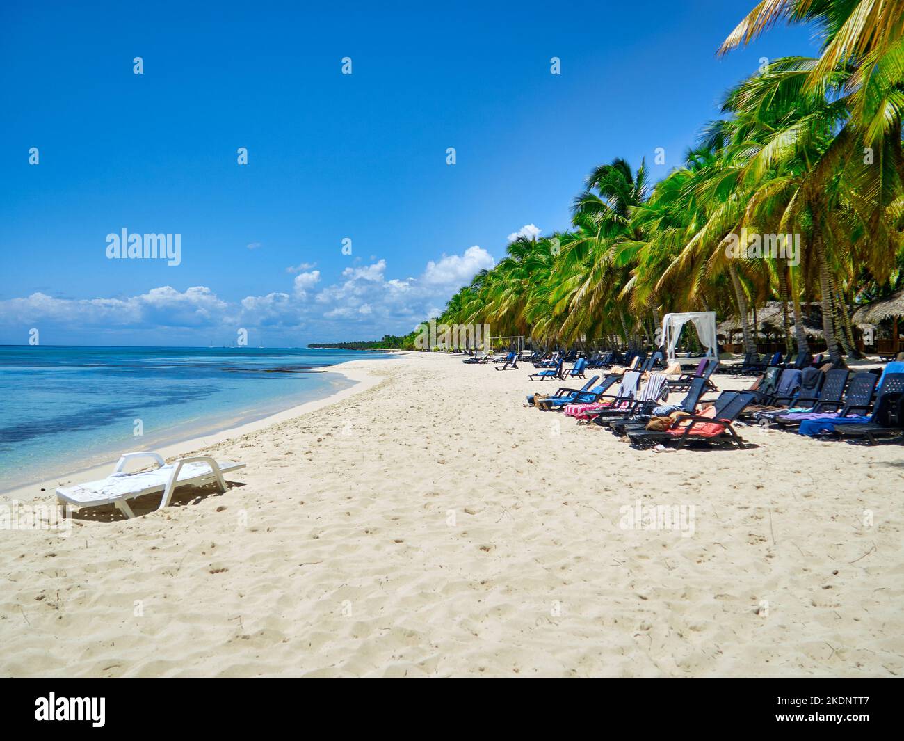Beach day on vacation saona island Stock Photo - Alamy