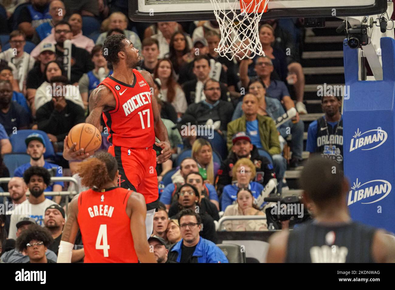 Orlando, Florida, USA, November 7, 2022, Houston Rockets forward Tari ...
