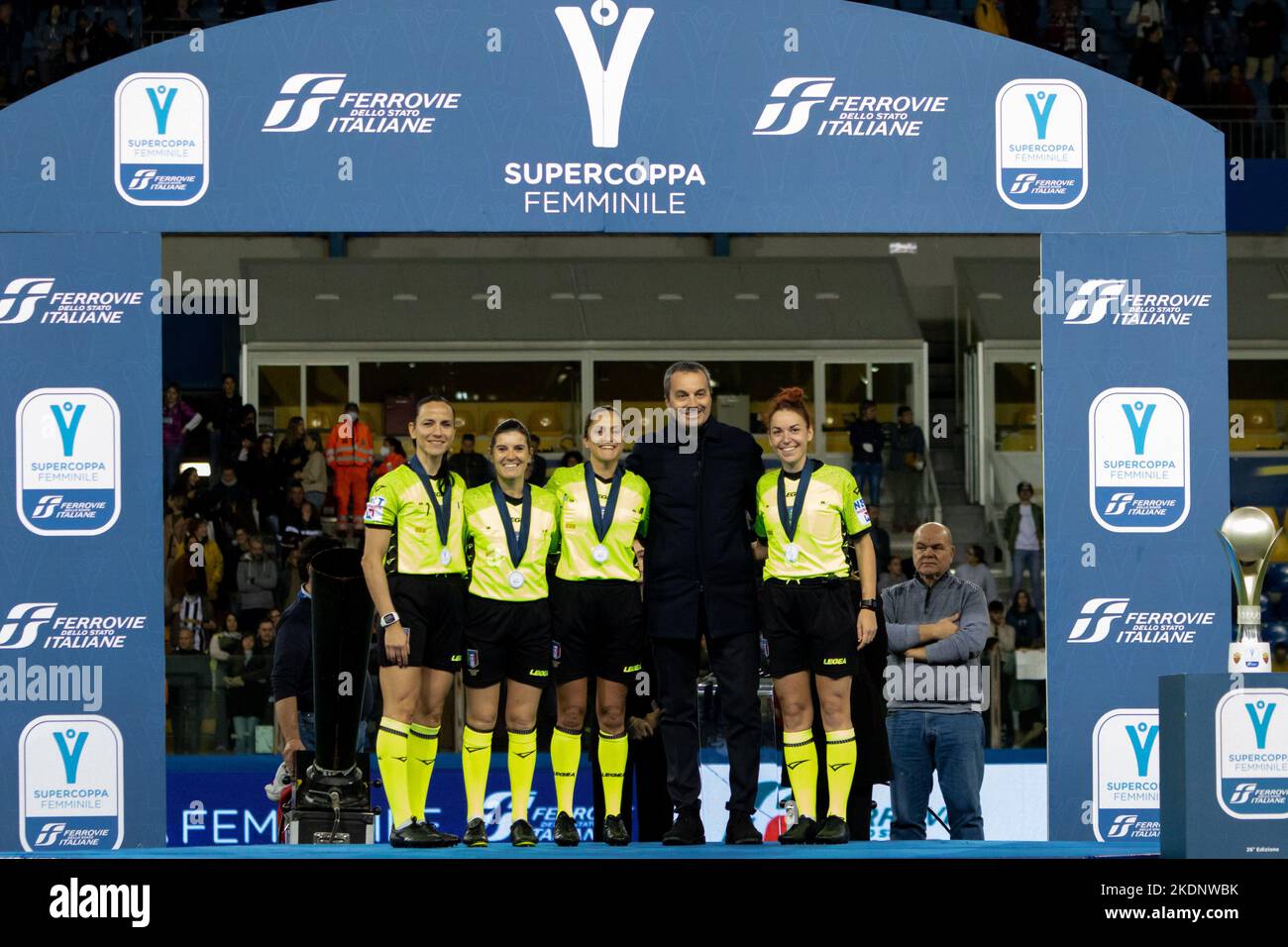 Ennio Tardini stadium, Parma, Italy, November 05, 2022, Referees Maria Marotta, Veronica ...