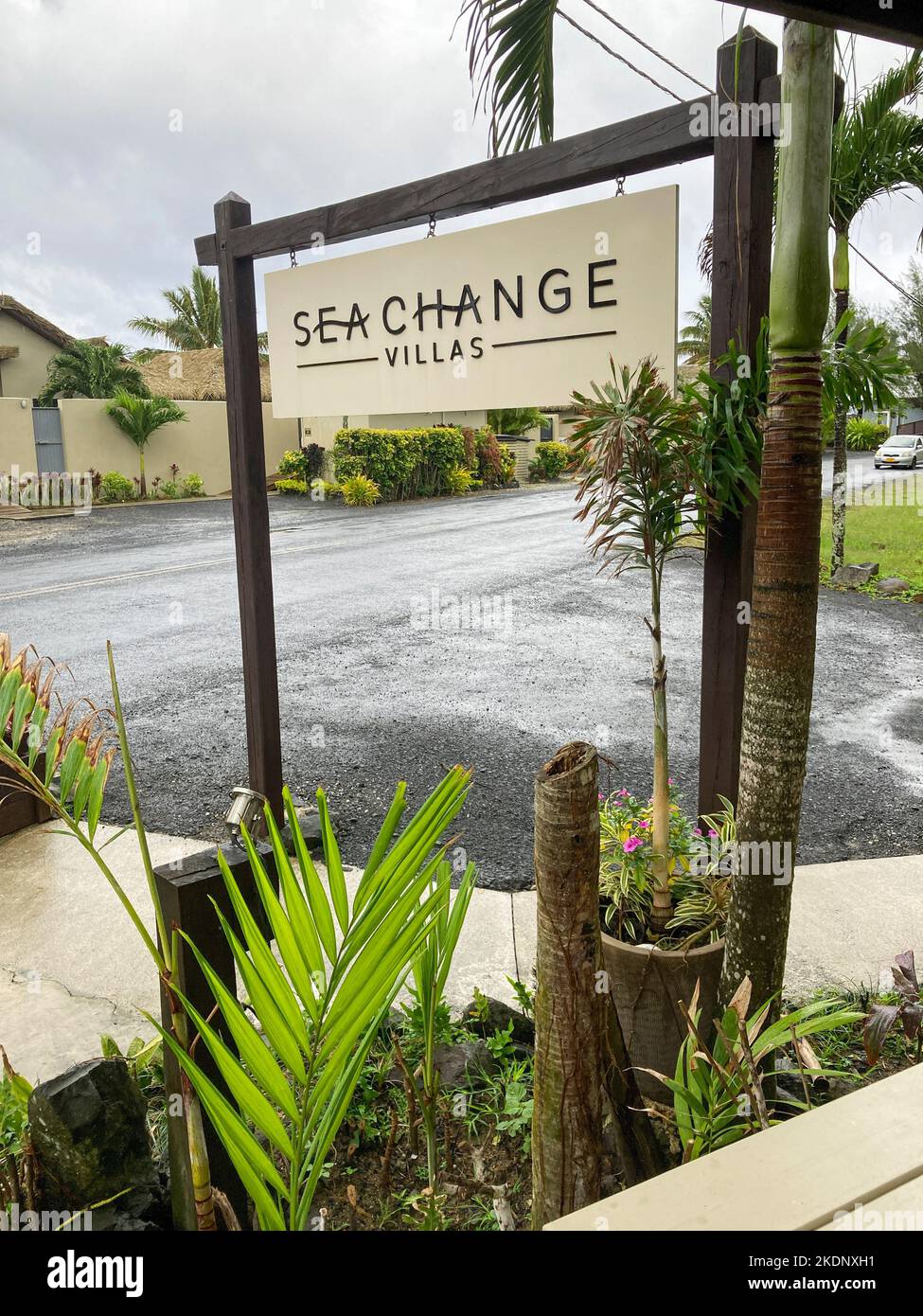 Raratonga Cook Islands trip 2022 holiday Sea Change villas Stock Photo ...