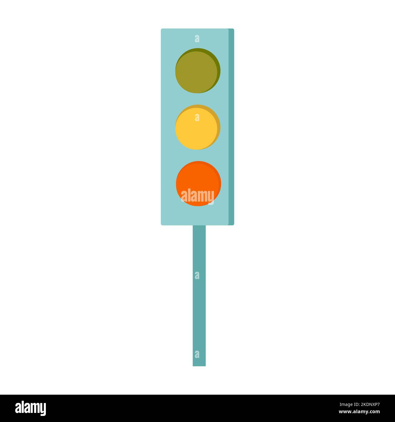 Traffic light. Design elements of a modern city and road. Vector ...