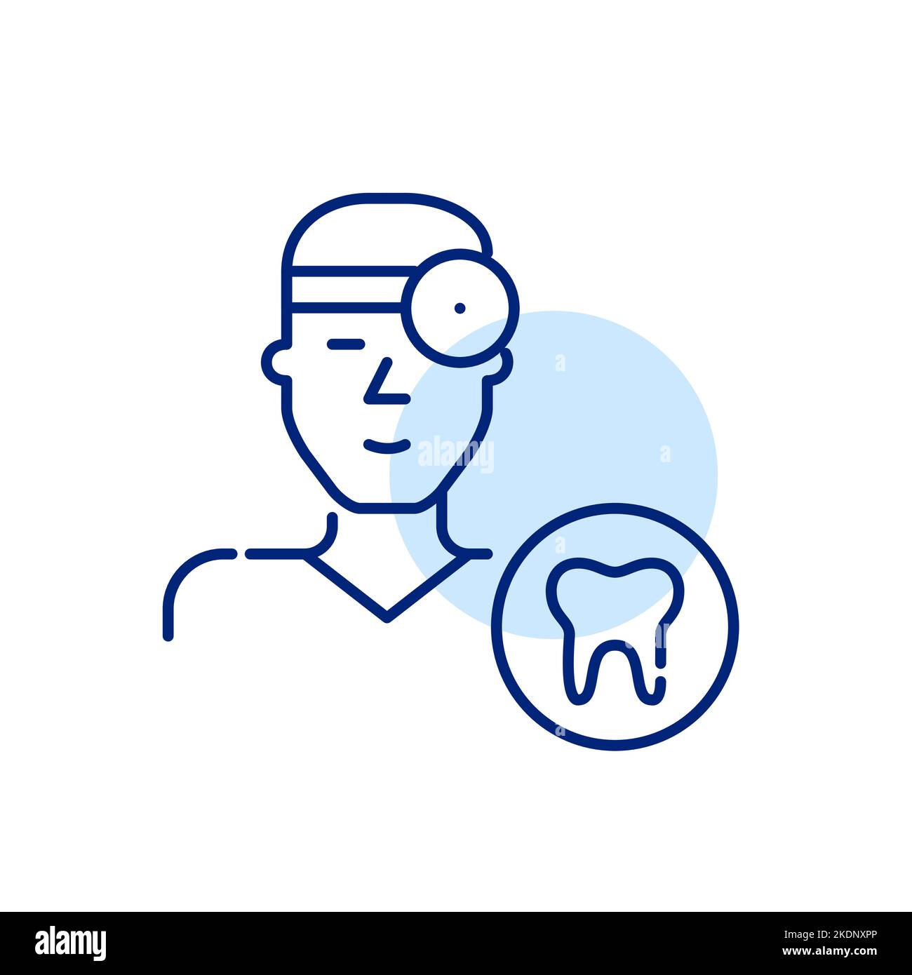 Dentist icon. Pixel perfect, editable stroke design Stock Vector Image ...