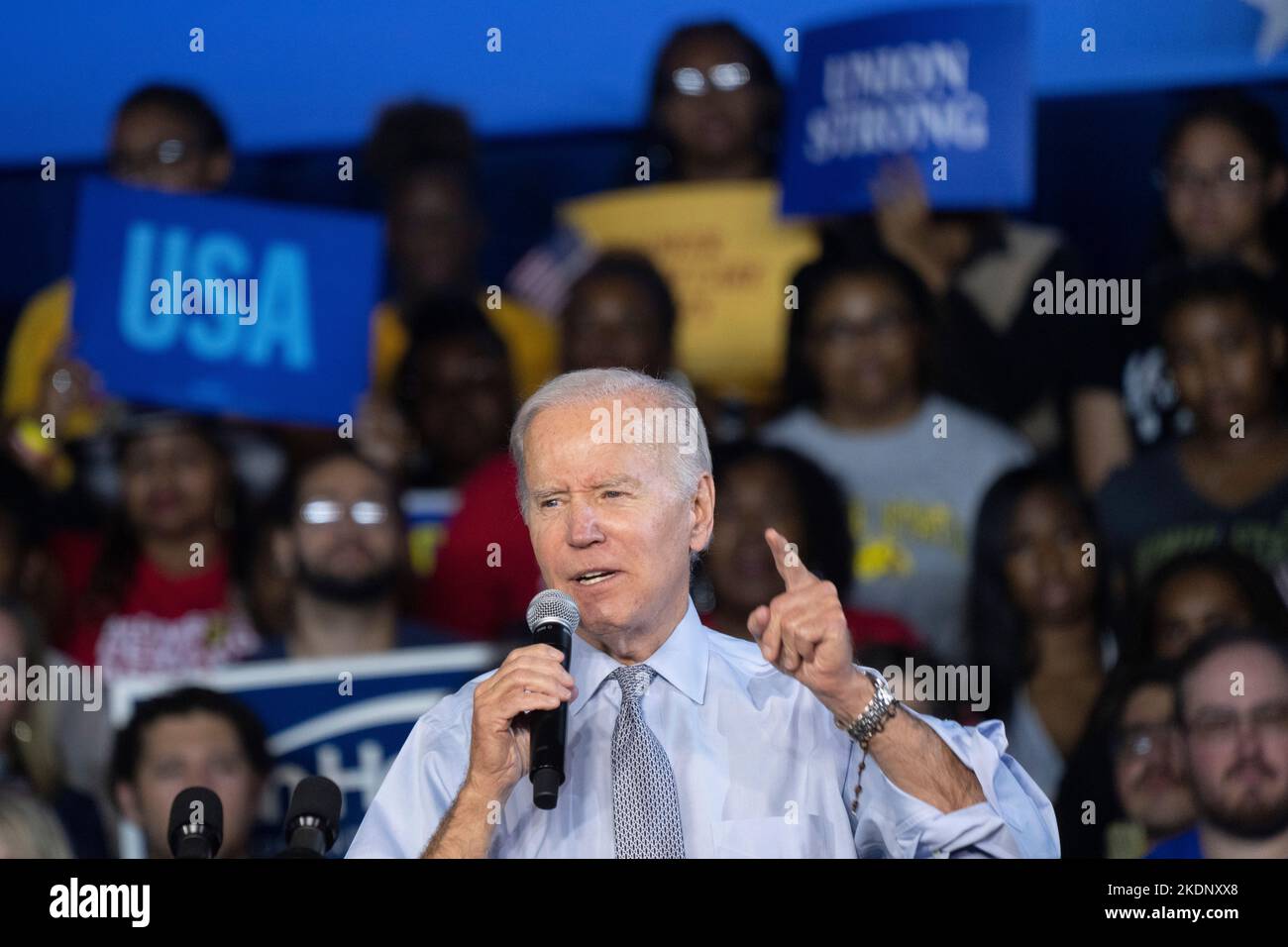 Maryland, US, November 7, 2022. United States President Joe Biden and ...