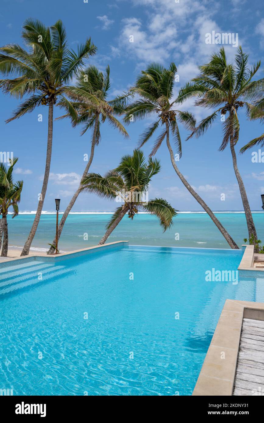 Raratonga Cook Islands trip 2022 holiday resort palm trees swimming ...