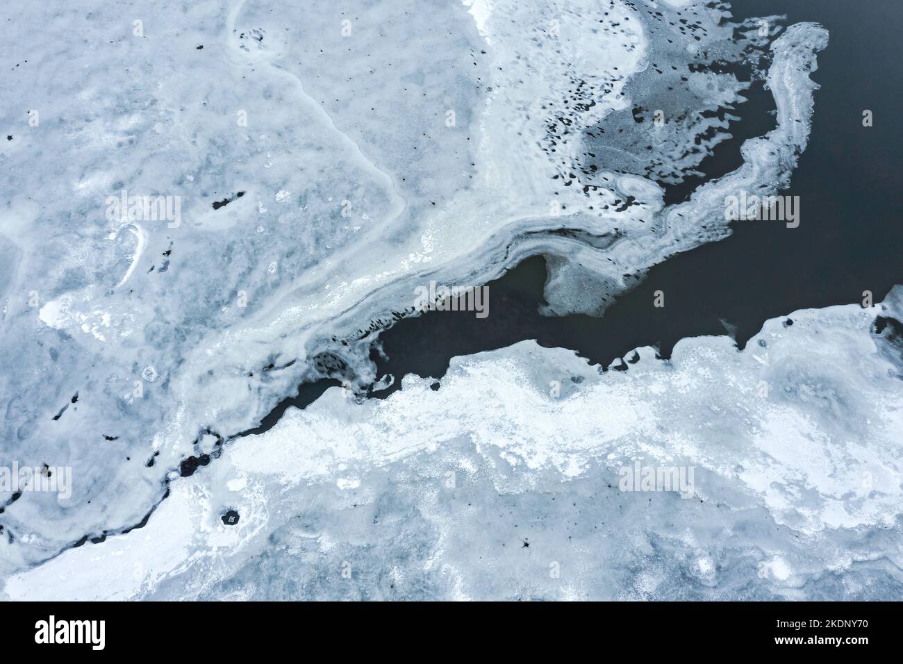 Aerial ice top view glacier hi-res stock photography and images - Alamy