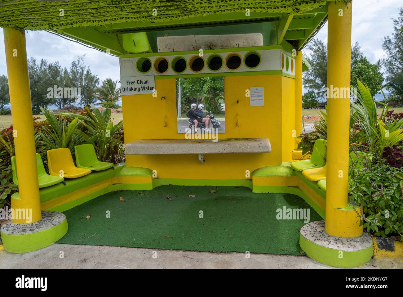 Raratonga Cook Islands trip 2022 holiday public drinking water point ...