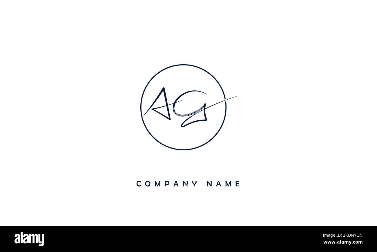 Ag monogram logo Cut Out Stock Images & Pictures - Alamy