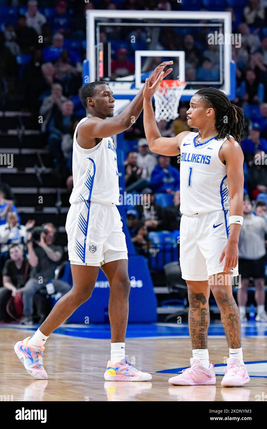 St. Louis, US, NOVEMBER 07, 2022: Saint Louis Billikens guard Javonte ...