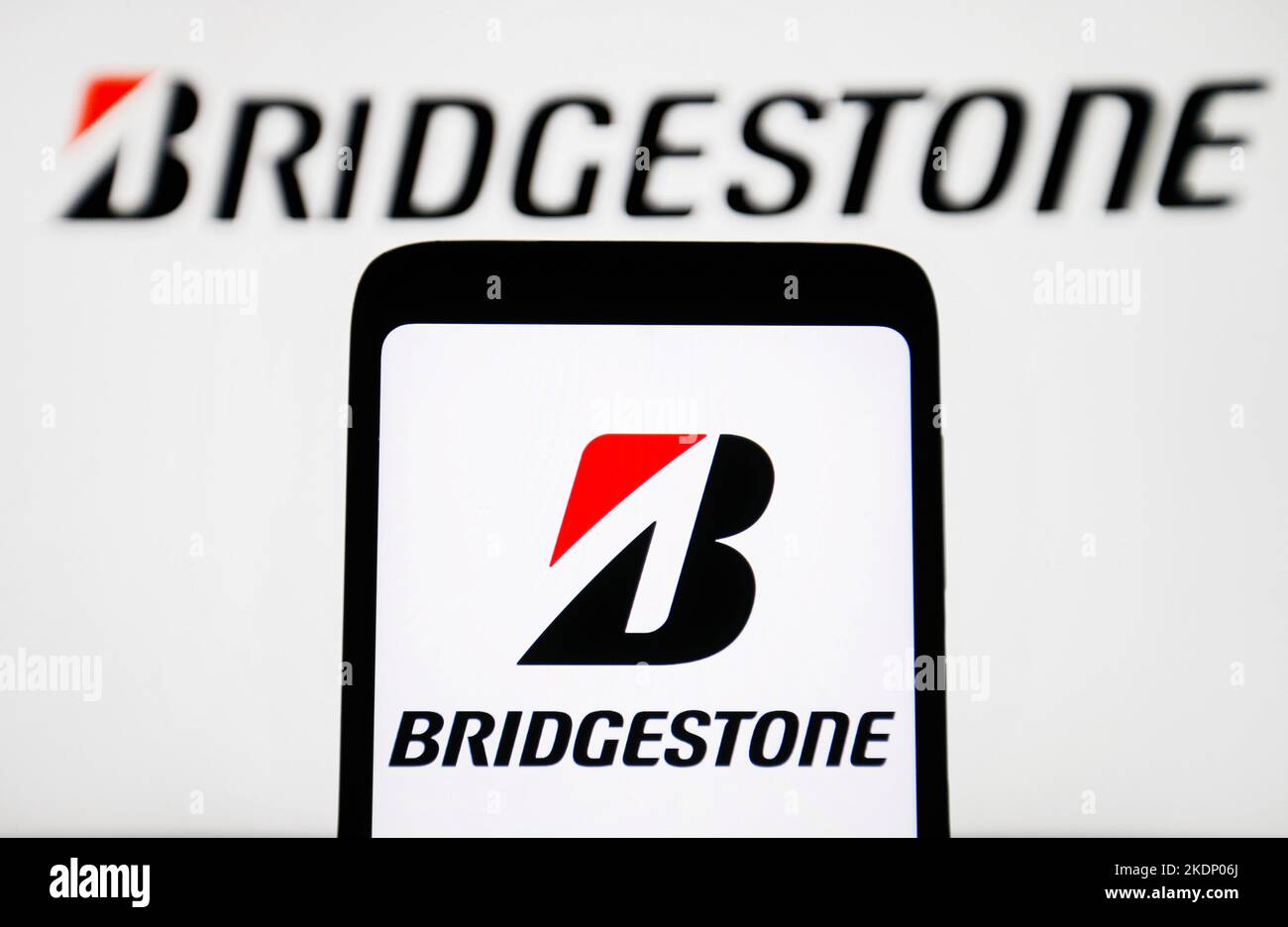 Ukraine. 07th Nov, 2022. In this photo illustration, Bridgestone ...