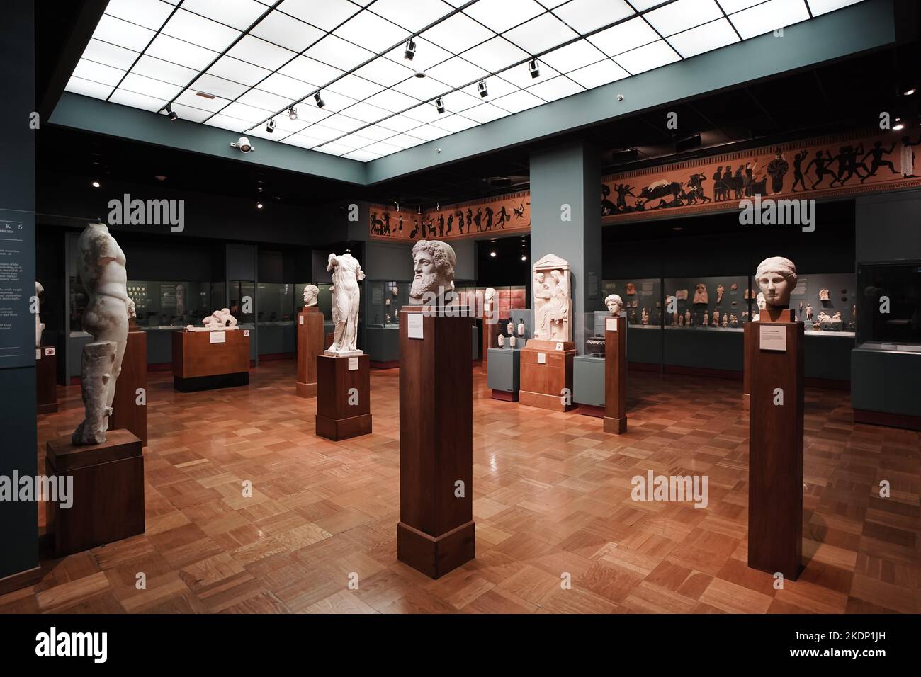 A museum exhibit dedicated to the history of the roman empire Stock ...