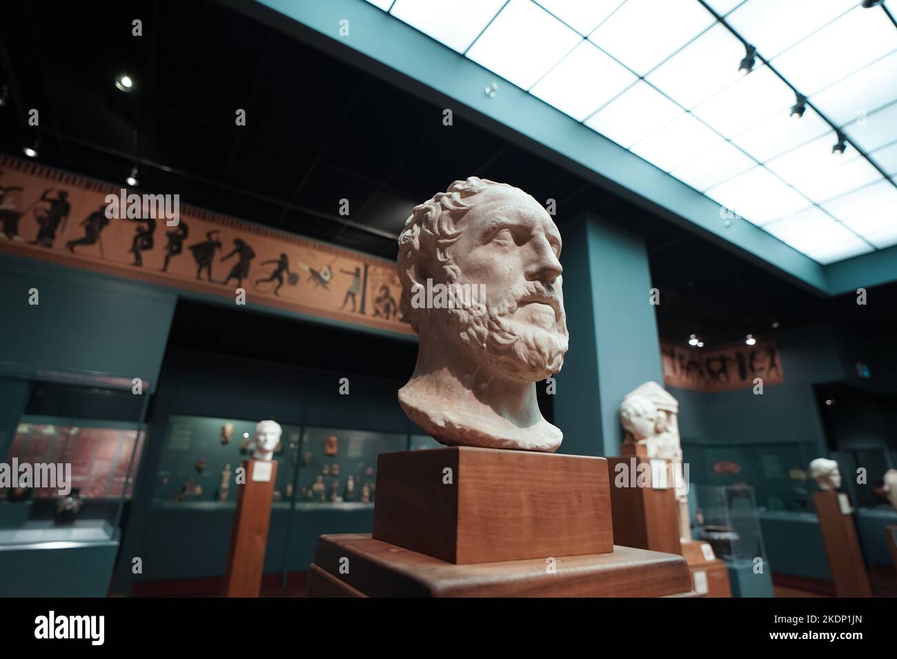 A museum exhibit dedicated to the history of the roman empire Stock ...