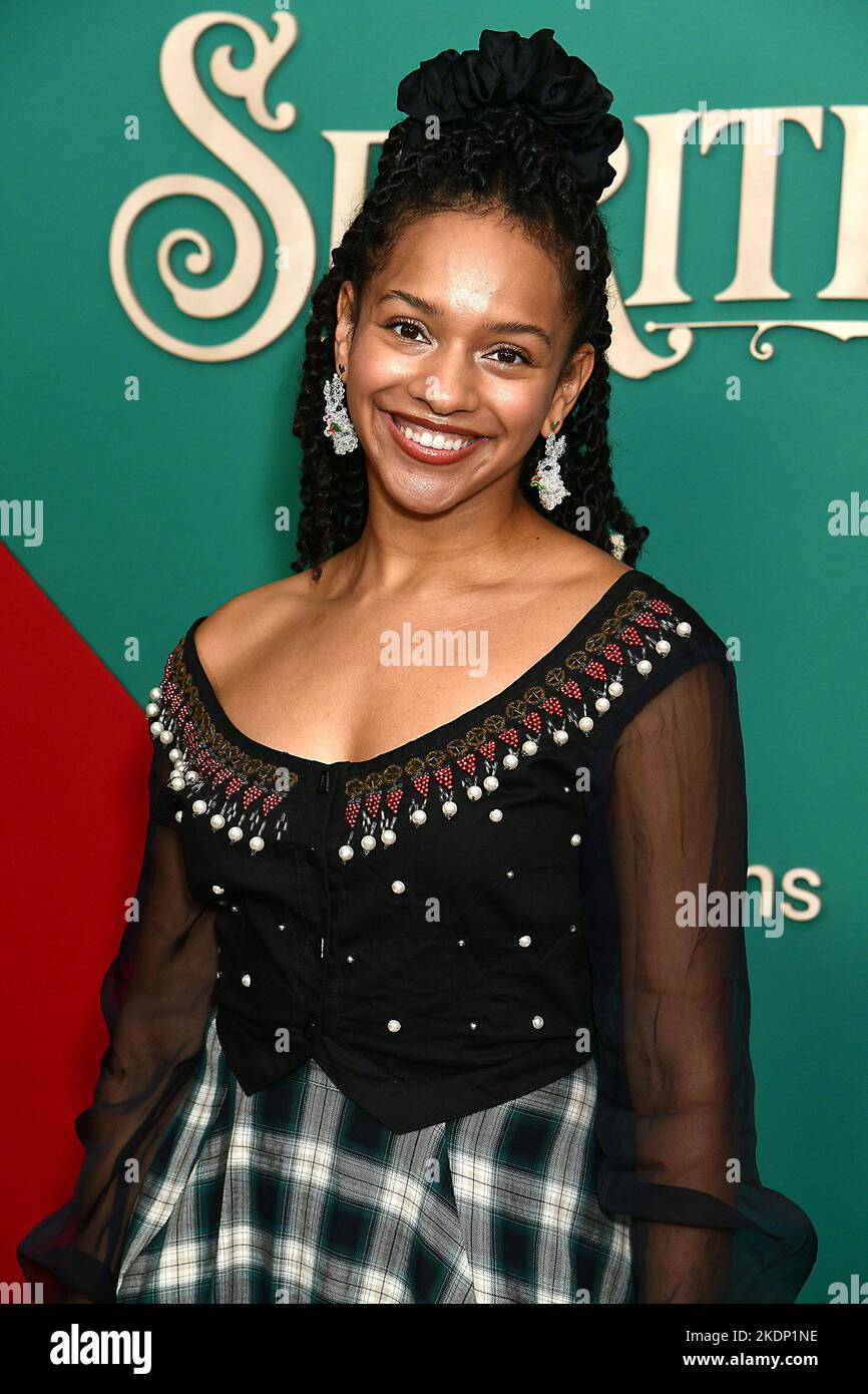 Djouliet Amara attends the Premiere of Apple Original Film "Spirited ...