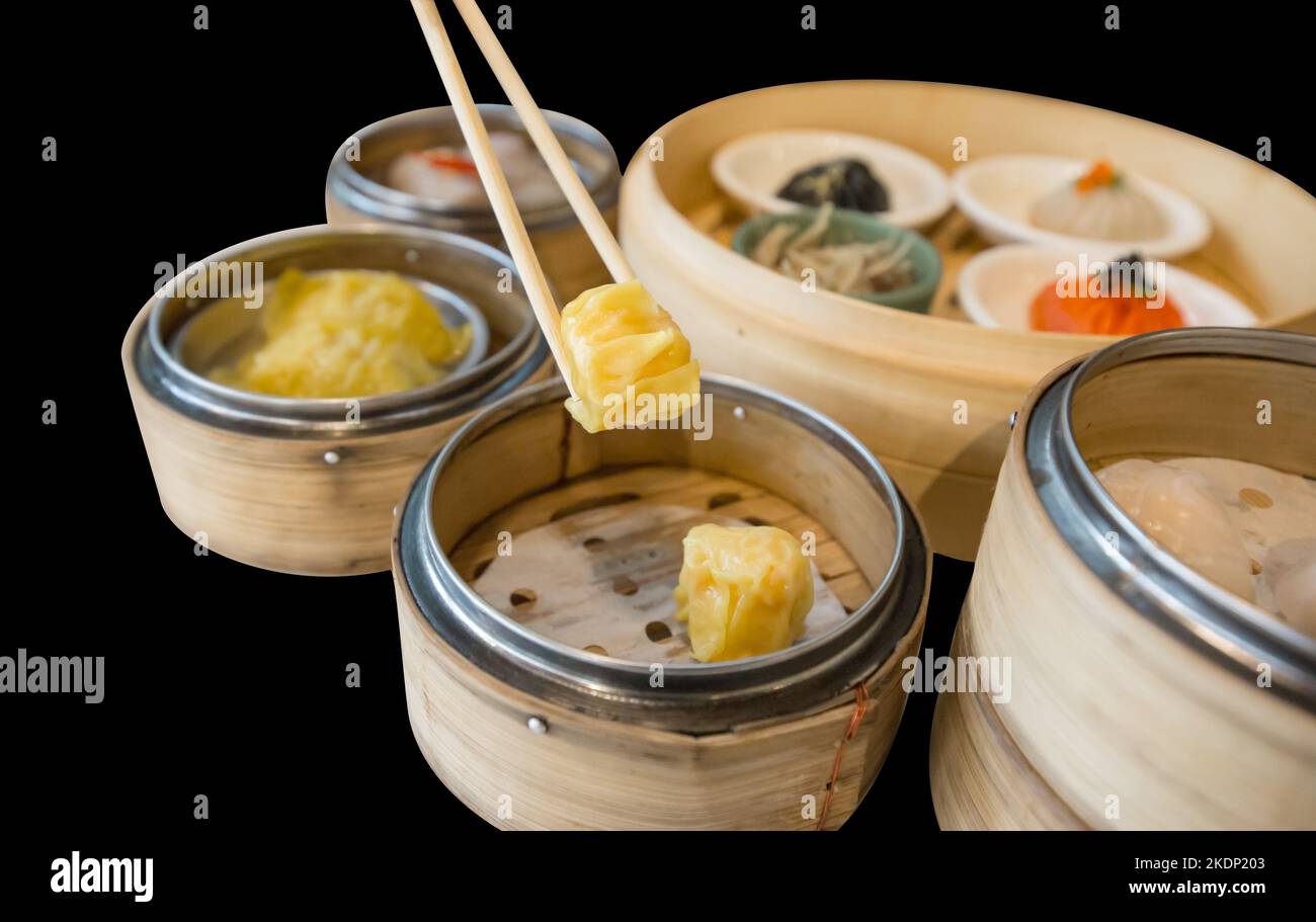 Chopsticks isolated dim sum hi-res stock photography and images - Alamy