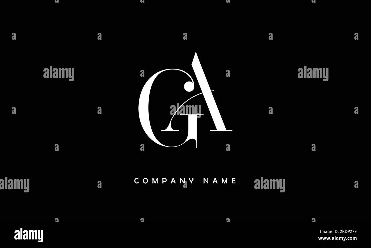 AG, GA Abstract Letters Logo Monogram Stock Vector Image & Art - Alamy