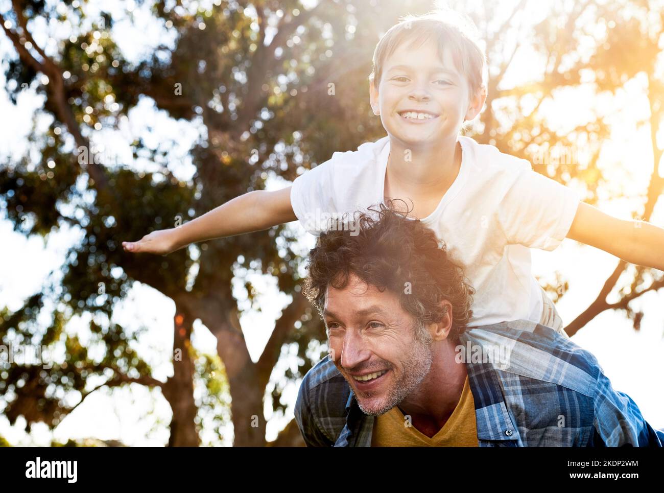 Anything is possible with a supportive dad. Portrait of a happy father ...