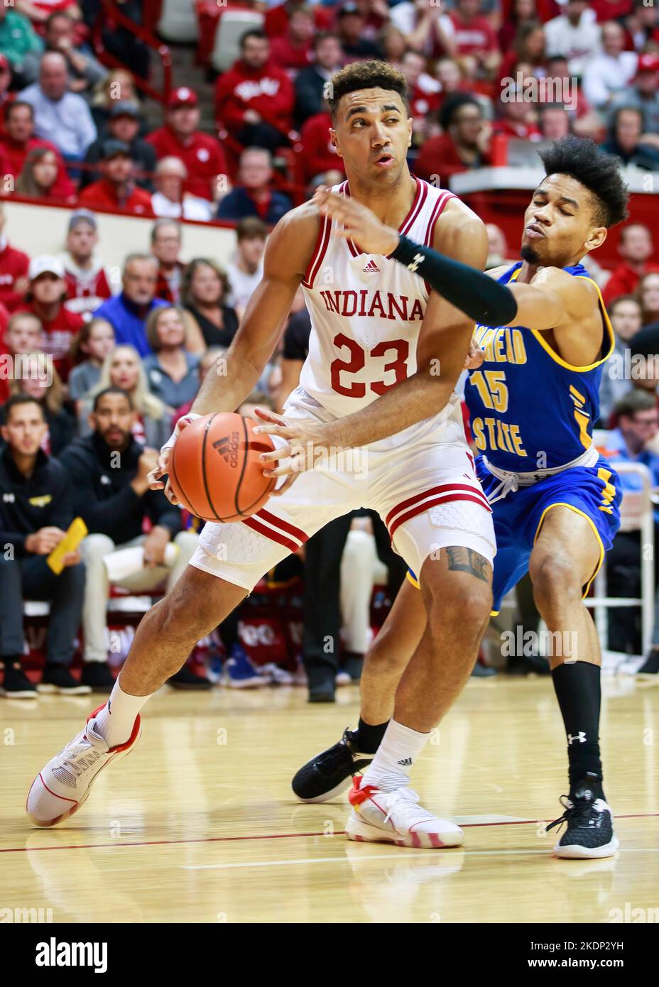 Bloomington, United States. 07th Nov, 2022. Indiana Hoosiers forward ...