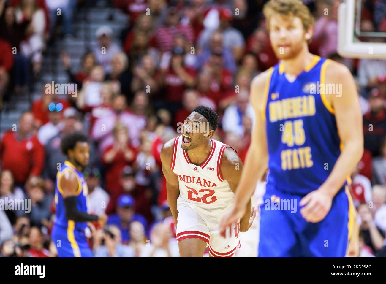 Bloomington, US - 07 Nov 2022, Indiana Hoosiers forward Jordan Geronimo ...