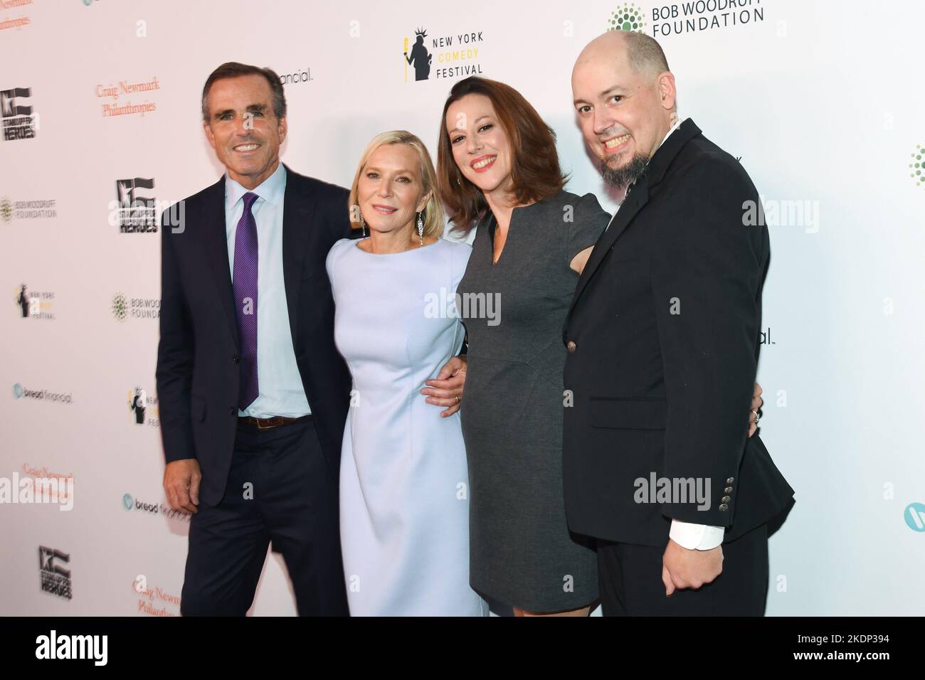 New York, NY, November 7, 2022. (L-R) Bob Woodruff, Lee Woodruff ...