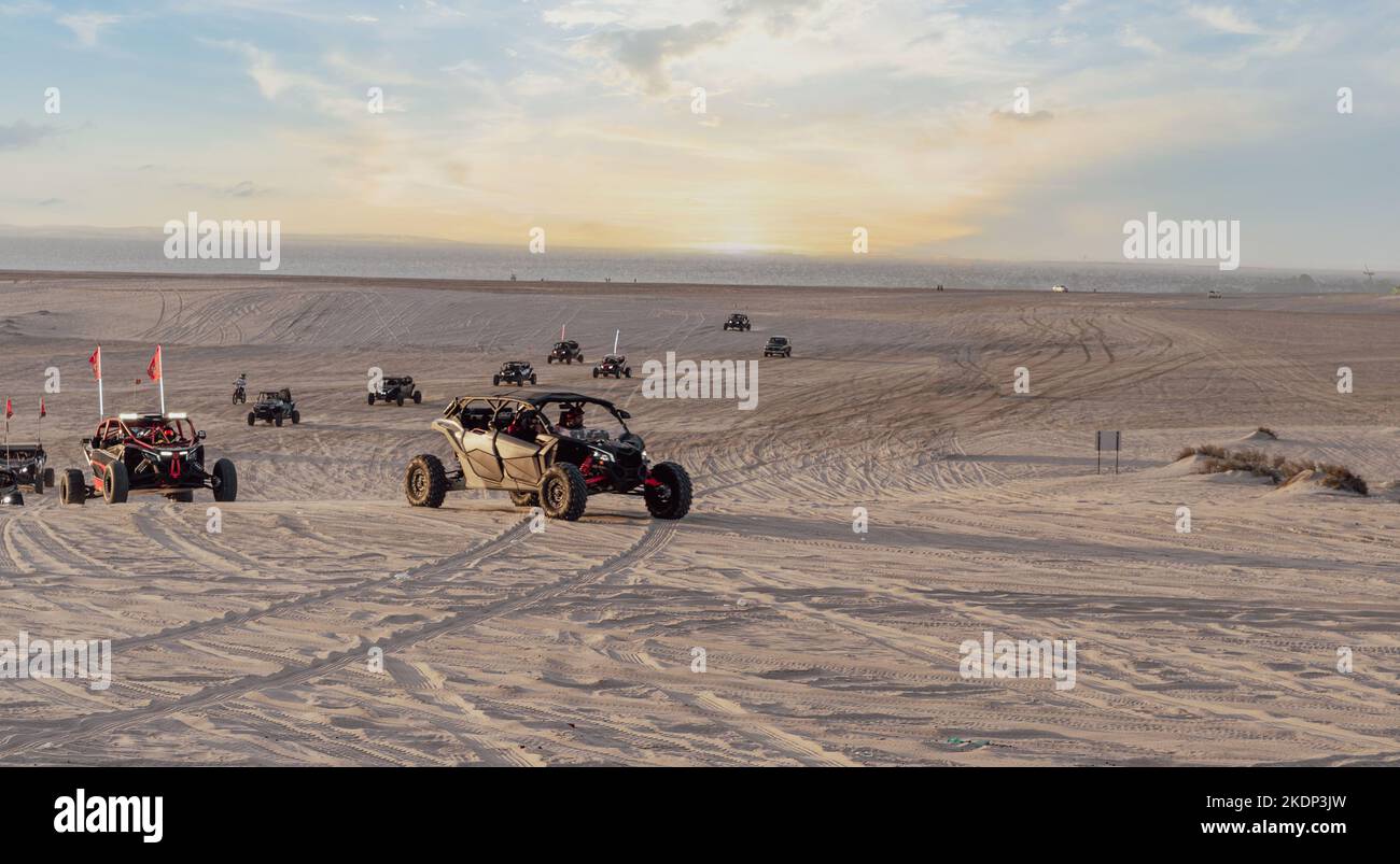 Saeline, Qatar- October 10,2022 : adventurous place in qatar for dune ...