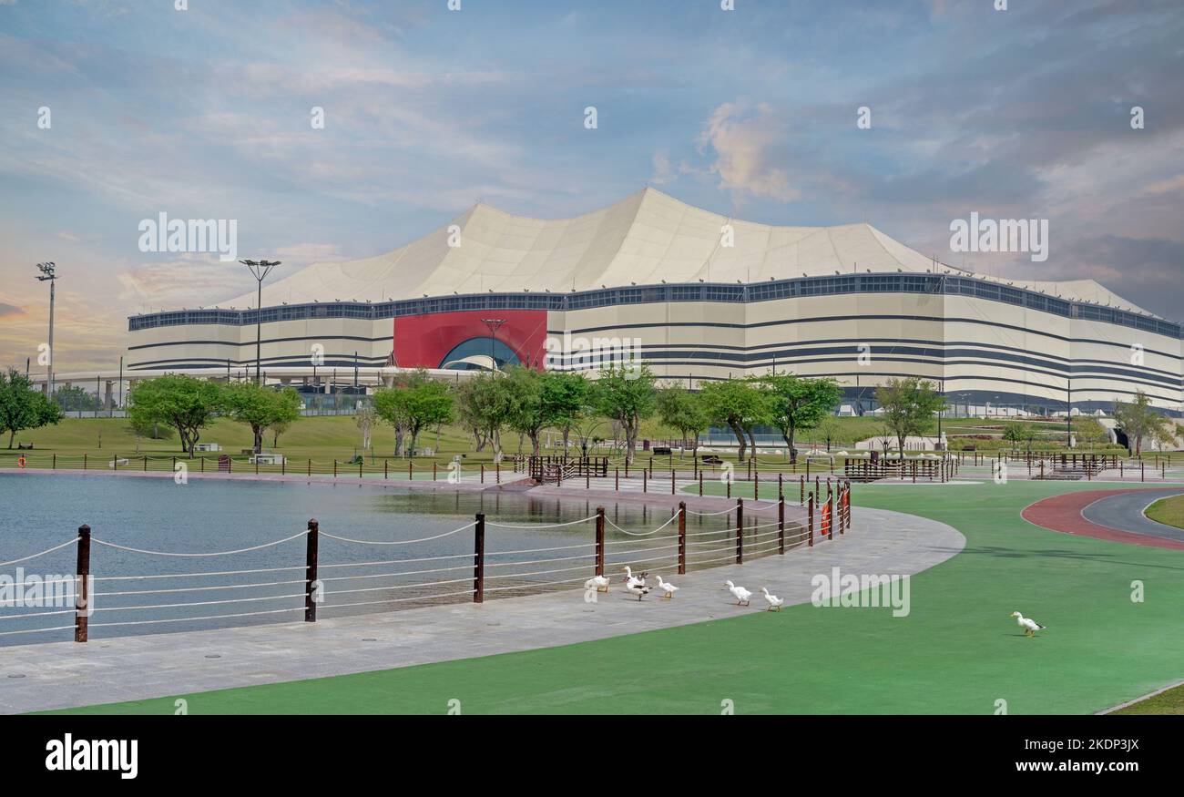 Doha, Qatar- October 10,22 :Al-Bayt Stadium one of the fifa 2022 venue ...