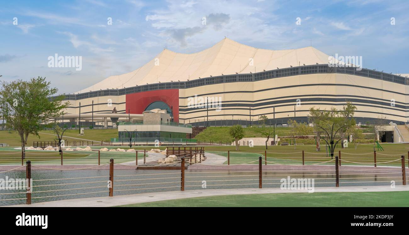 Doha, Qatar- October 10,22 :Al-Bayt Stadium one of the fifa 2022 venue ...