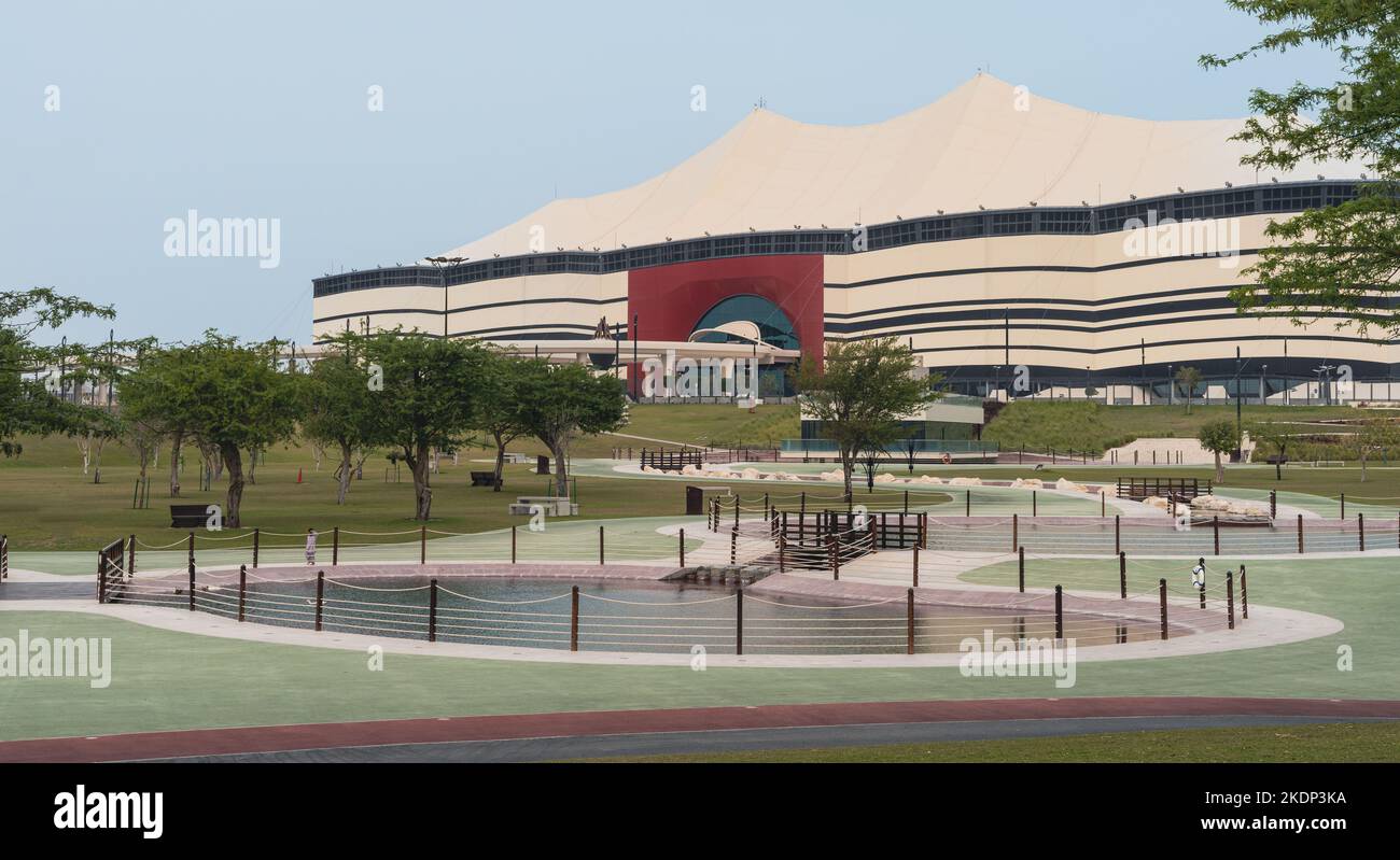 Doha, Qatar- October 10,22 :Al-Bayt Stadium one of the fifa 2022 venue ...