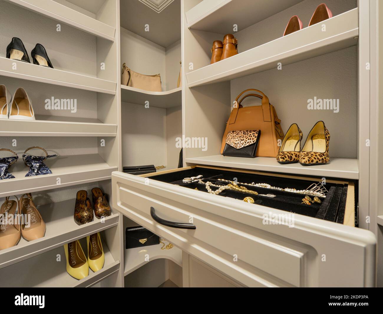 Modern residential bedroom closet interior Stock Photo - Alamy