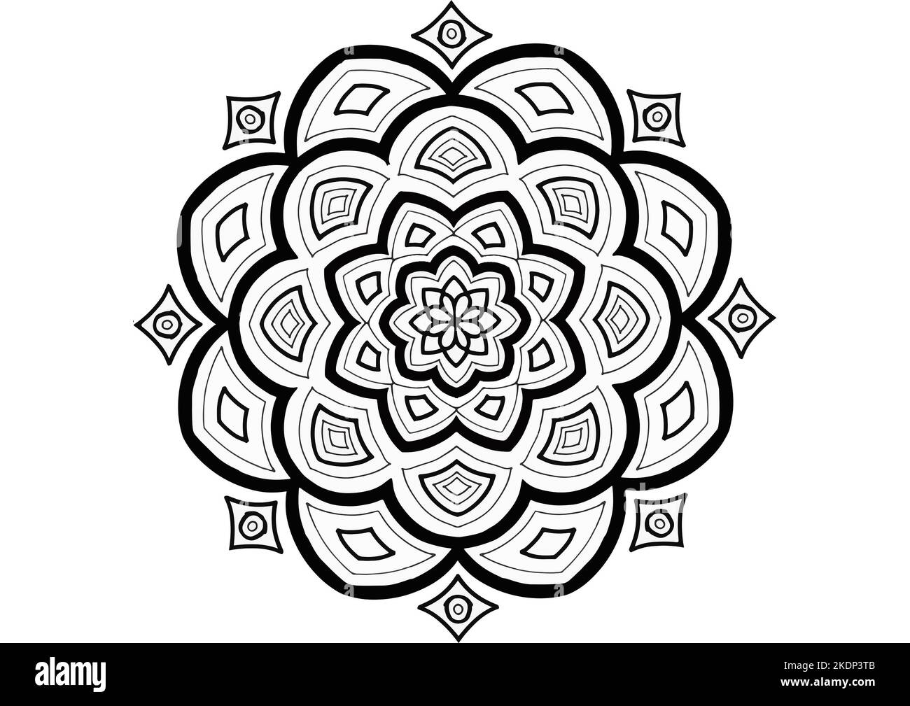 Mantra Mandala, The Meditation art for Adults to coloring Drawing with ...