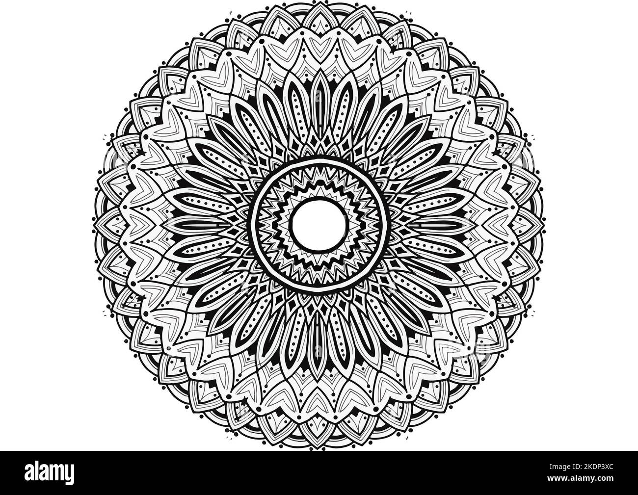 Mantra Mandala, The Meditation art for Adults to coloring Drawing with ...