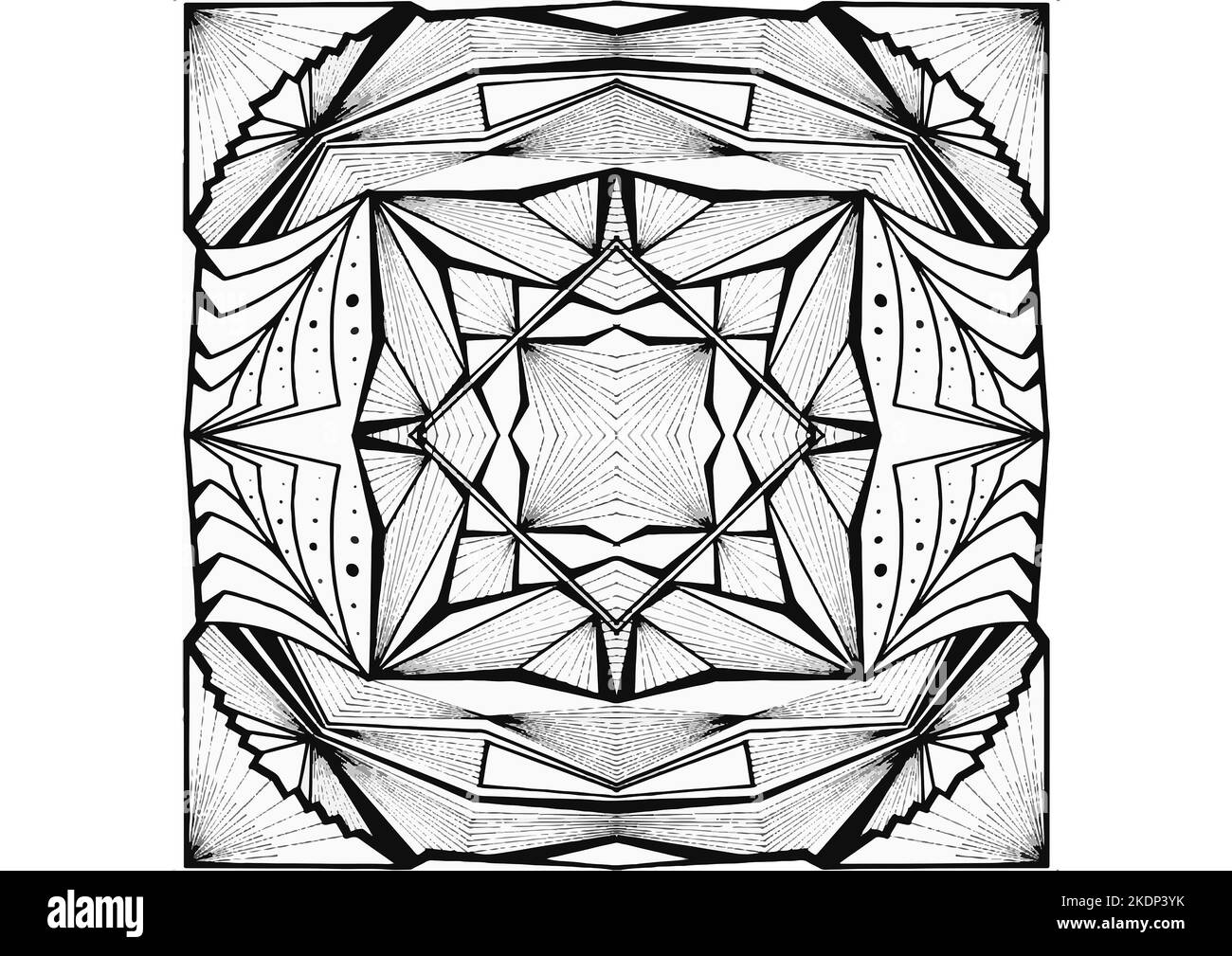 Mantra Mandala, The Meditation art for Adults to coloring Drawing with ...