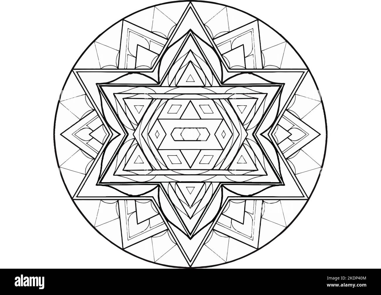 Mantra Mandala, The Meditation art for Adults to coloring Drawing with ...