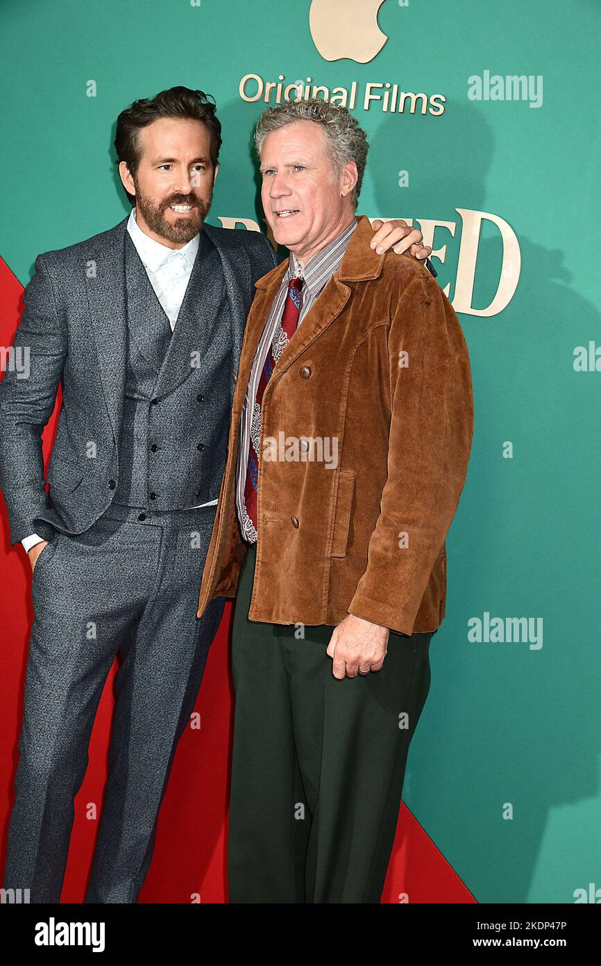 Ryan Reynolds and Will Ferrell attend the Premiere of Apple Original ...