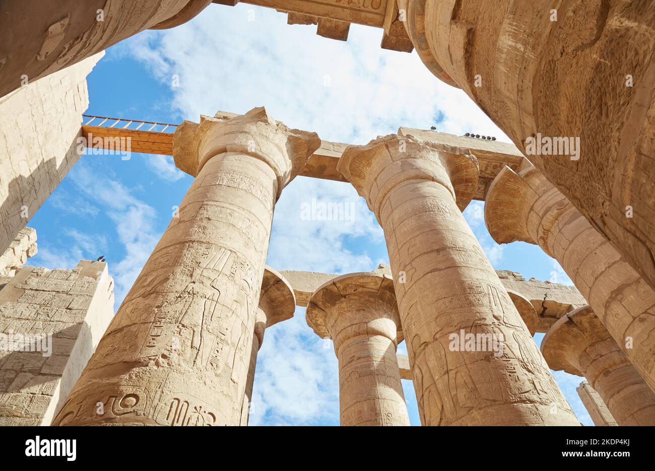 Karnak Temple's Magnificent Hypostyle Hall Stock Photo - Alamy