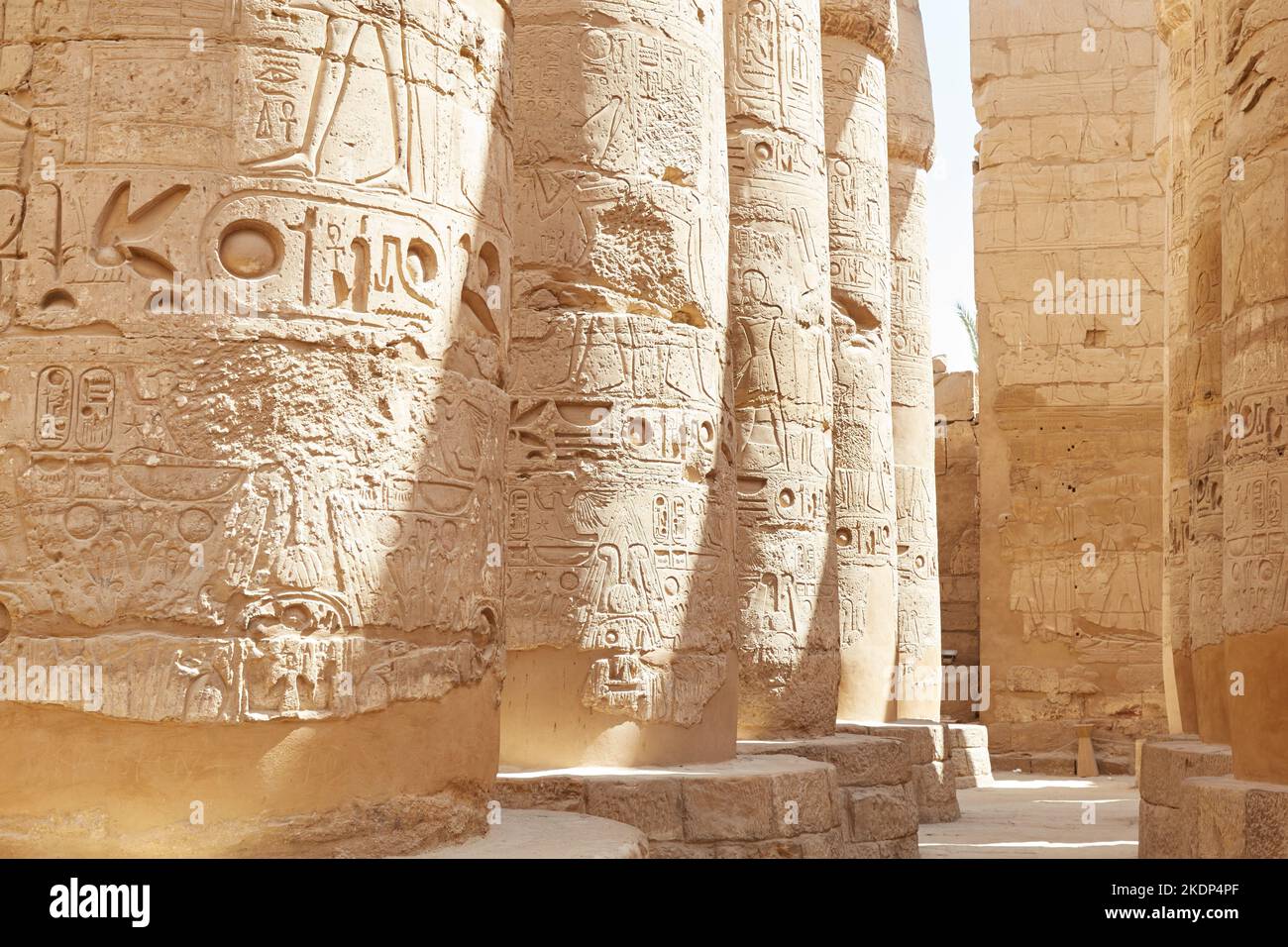 Karnak Temple's Magnificent Hypostyle Hall Stock Photo - Alamy