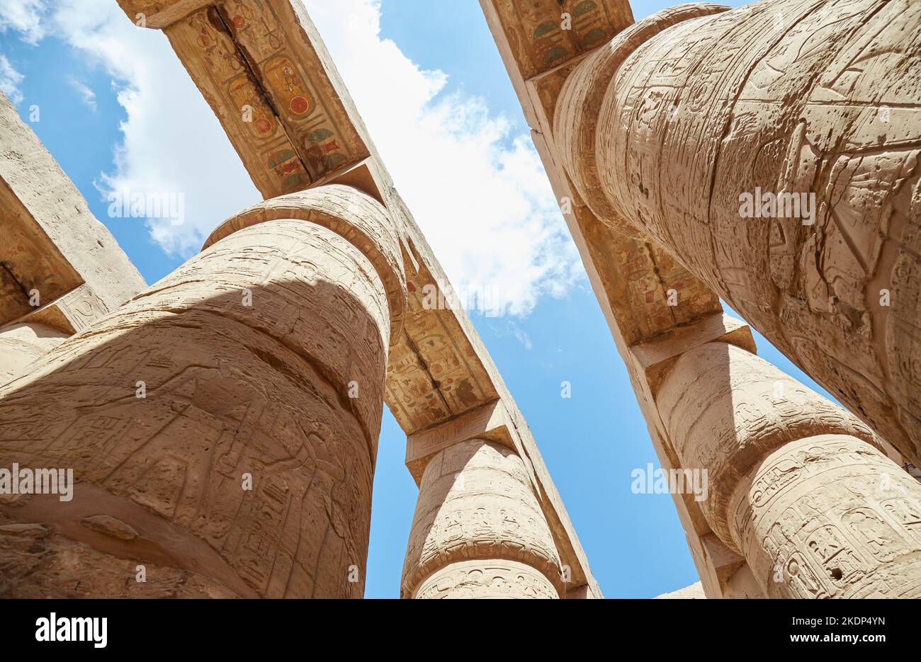 Karnak Temple's Magnificent Hypostyle Hall Stock Photo - Alamy