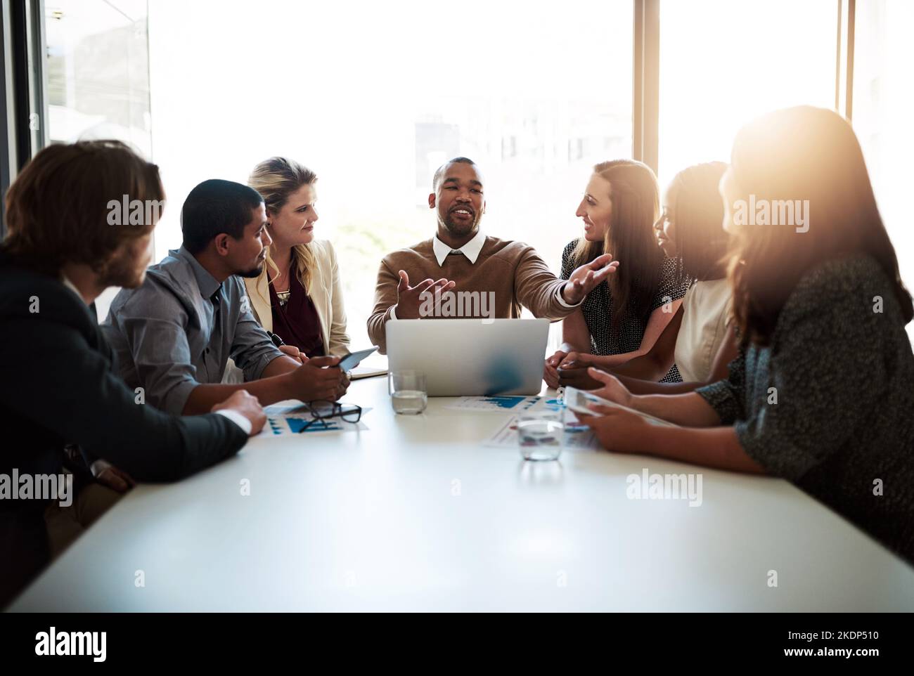 Youve made a valuable contribution to this team. a young businessman ...