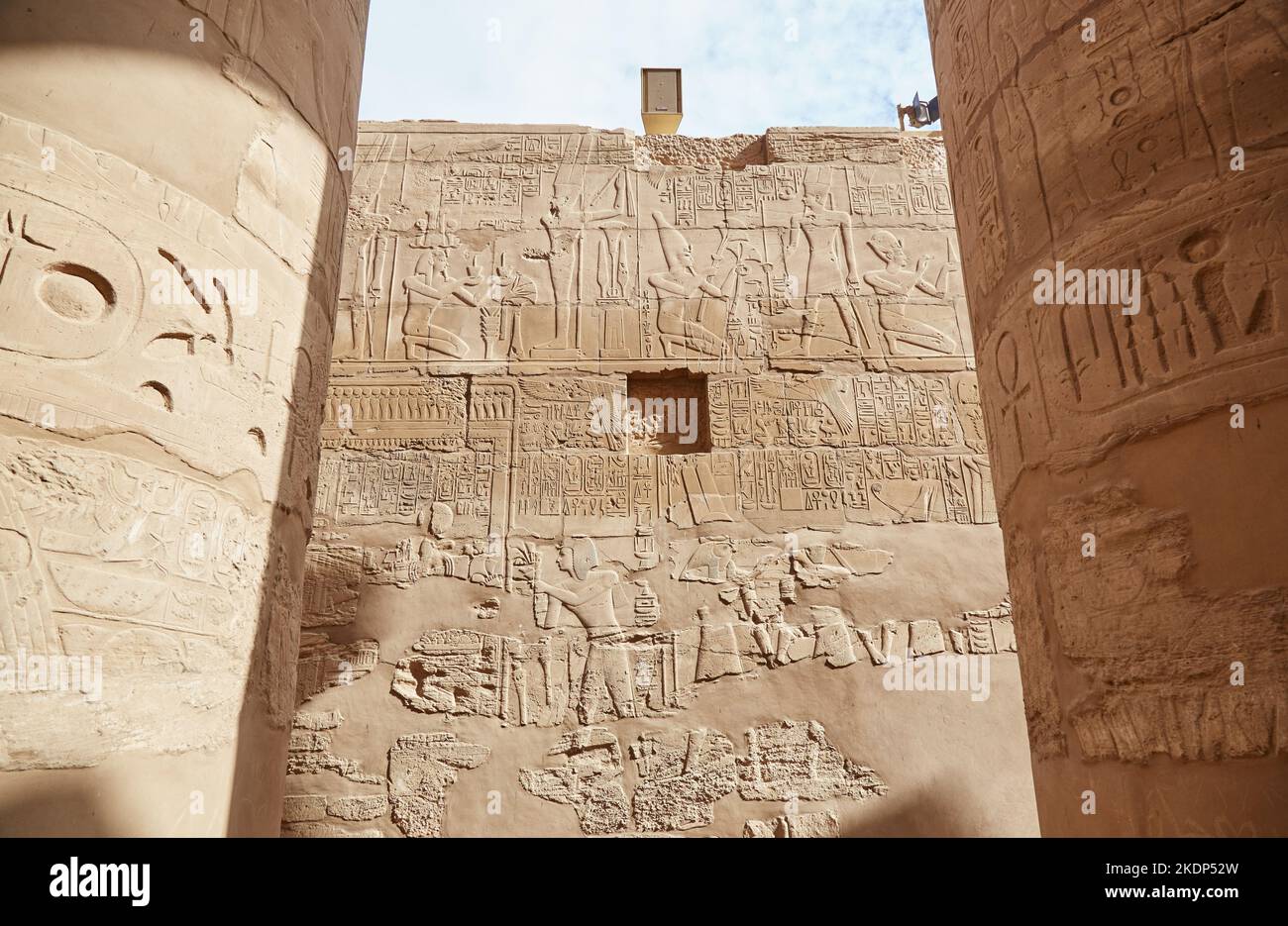 Karnak Temple's Magnificent Hypostyle Hall Stock Photo - Alamy