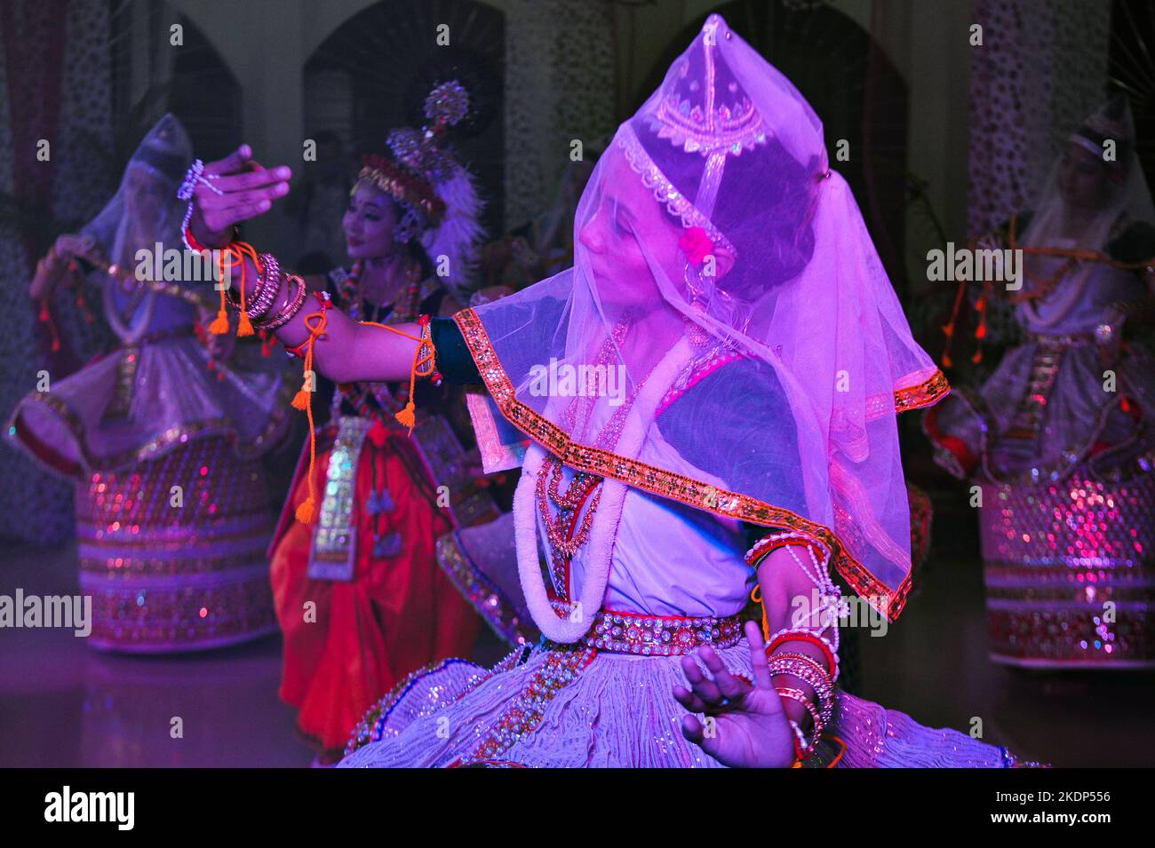 Non Exclusive: Nov 07,2022- Sylhet, Bangladesh: Manipuri Girls attire ...