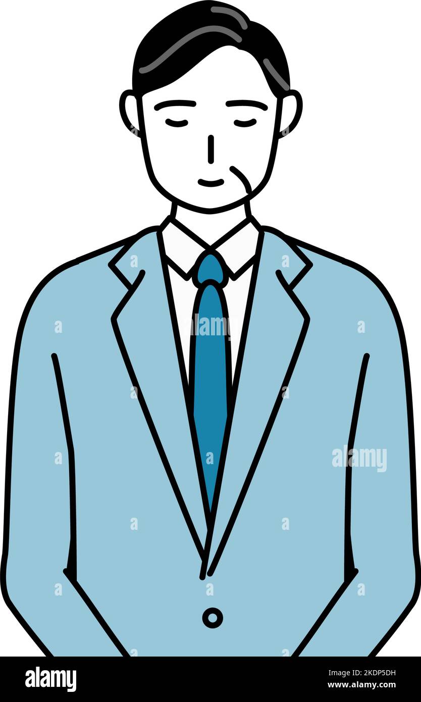 Businessman folding hands Stock Vector Images - Alamy