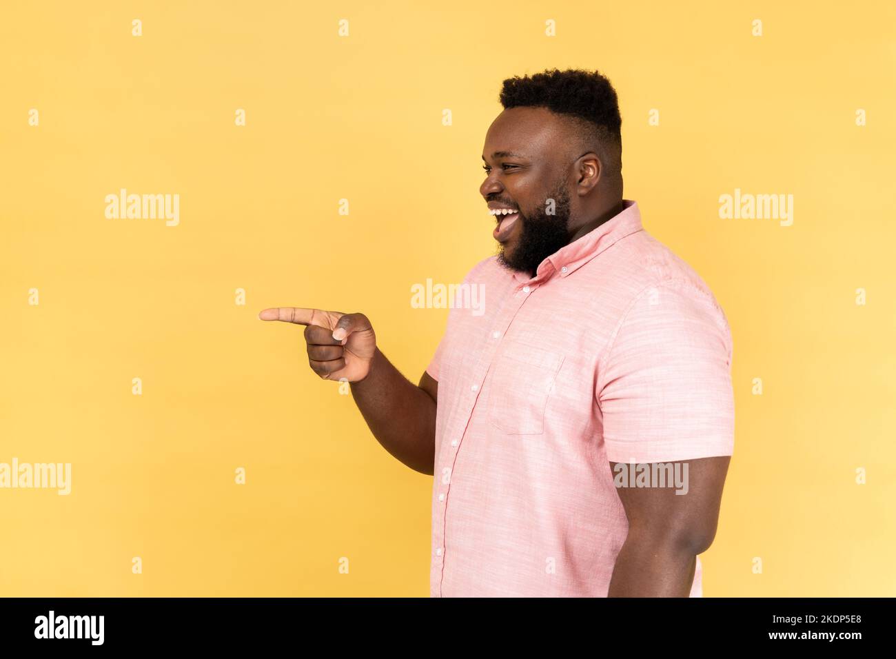 Side view extremely happy hi-res stock photography and images - Alamy