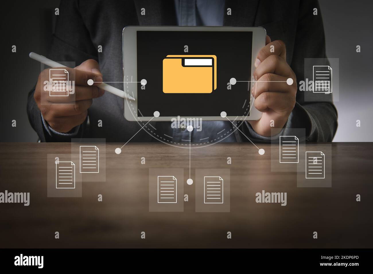 Stack documents file business paper Pile of documents folder on desk ...