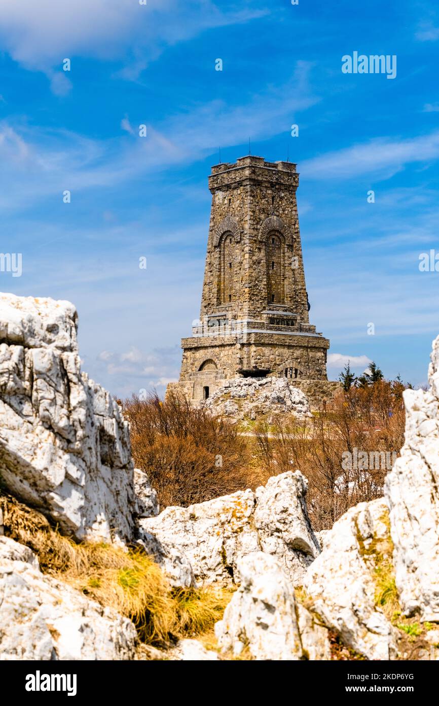 Monument to Freedom commemorating battle at Shipka pass in 1877-1878 in ...