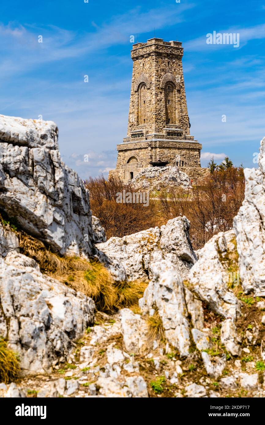 Monument to Freedom commemorating battle at Shipka pass in 1877-1878 in ...
