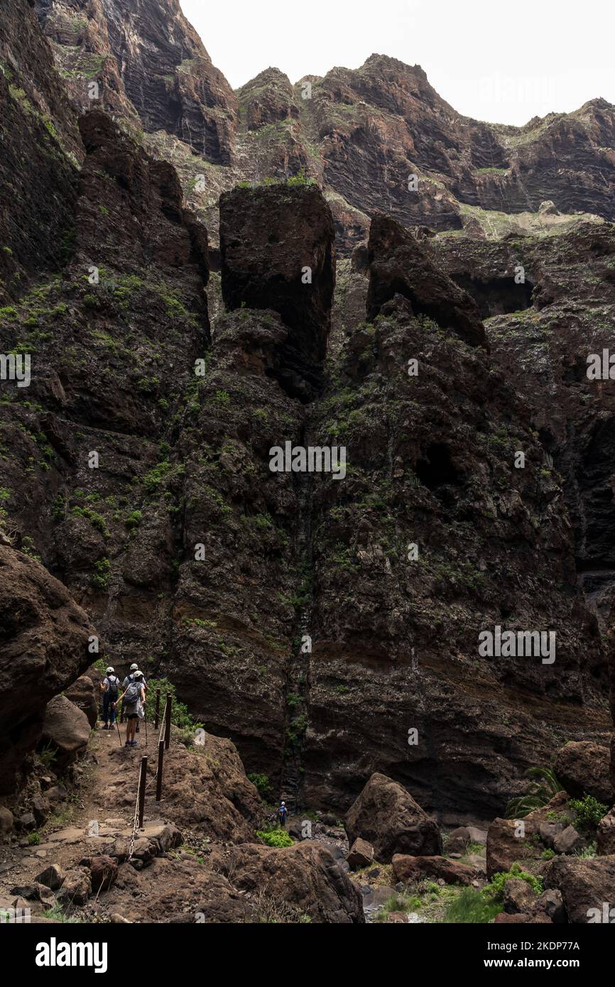 Landscape of Masca gorge. Tenerife. Canary Islands. Spain Stock Photo ...